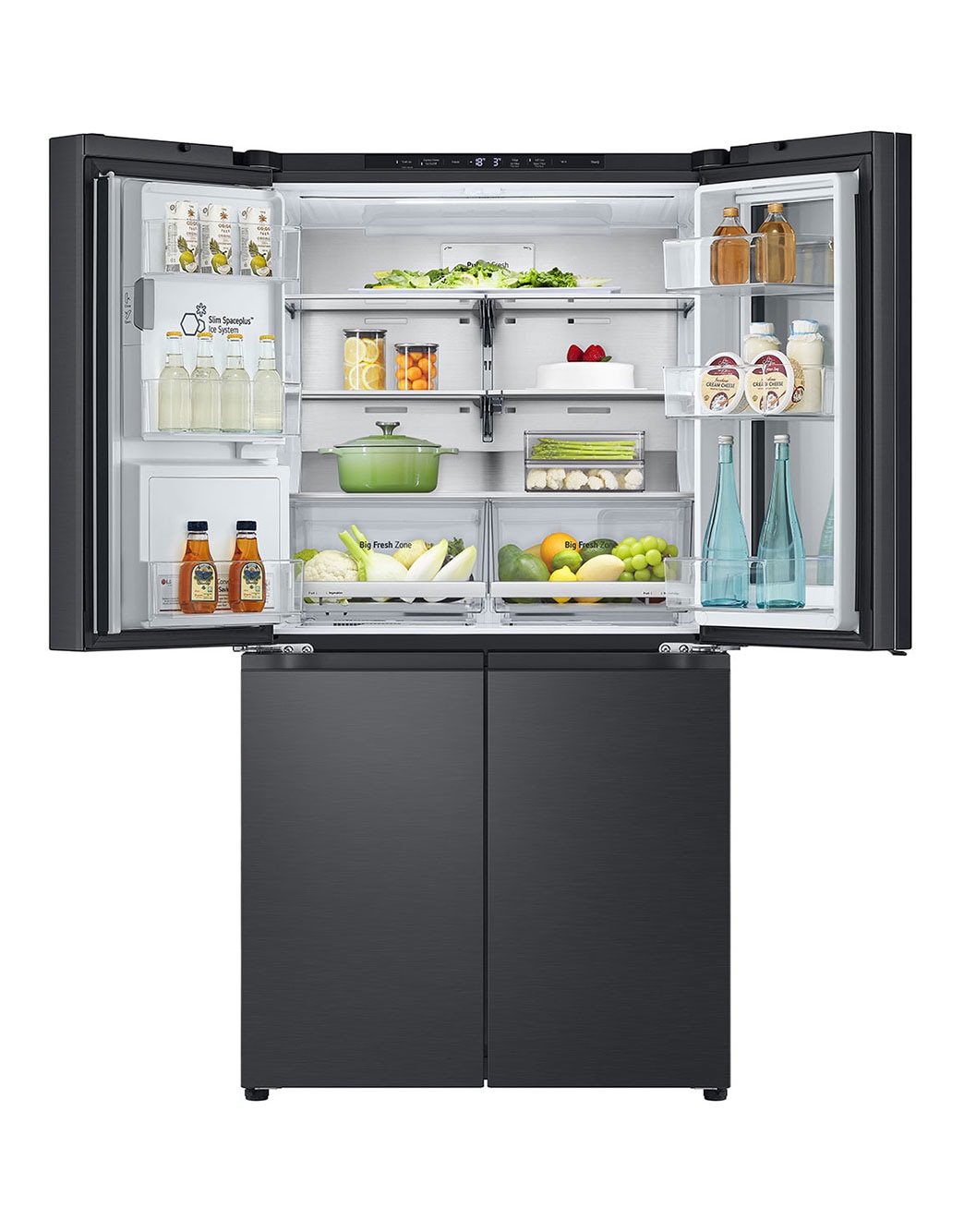 900L Door-in-Door Fridge with UVnano Black | LG ZA