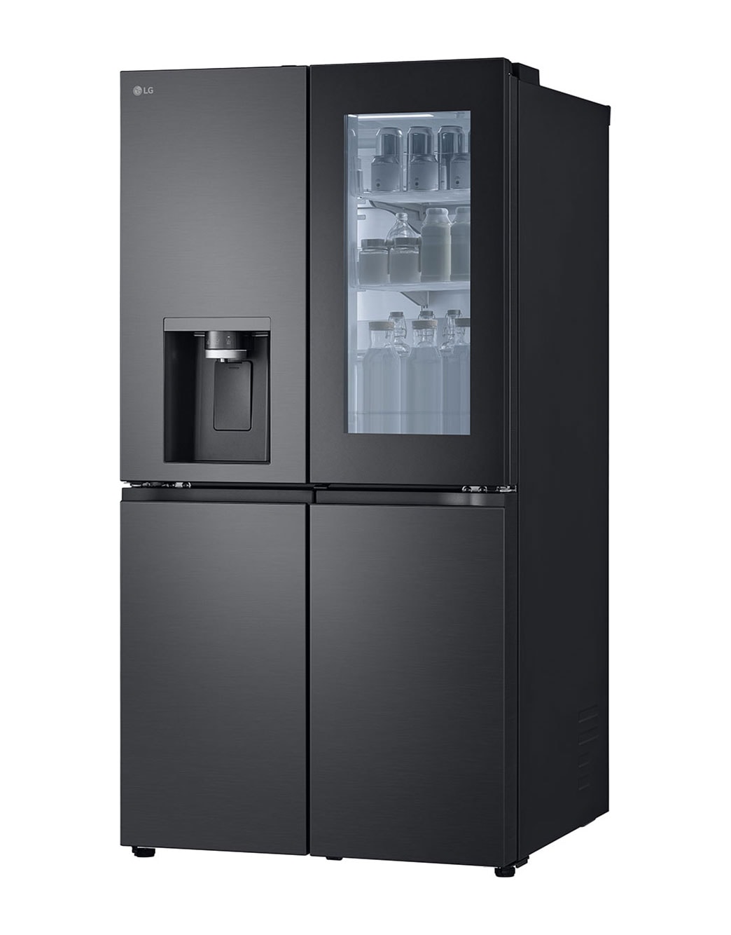 900L Door-in-Door Fridge with UVnano Black | LG ZA