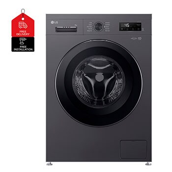 9kg Front Load Washing Machine in Middle Black Finish - F2Y1VYP6J | LG ZA