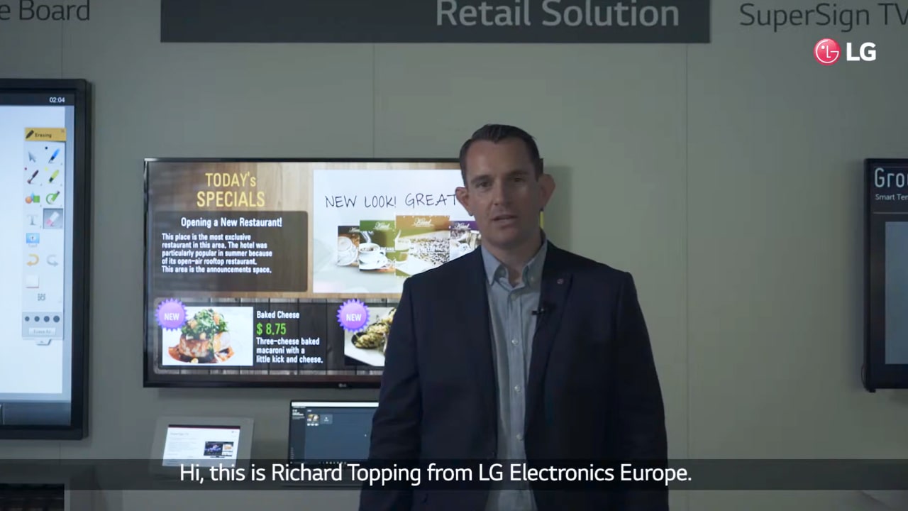 [ISE2016]LG Booth_Retail Solution_SuperSign TV