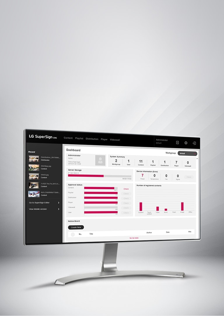 SuperSign CMS | LG SuperSign Software | LG Saudi Arabia Business