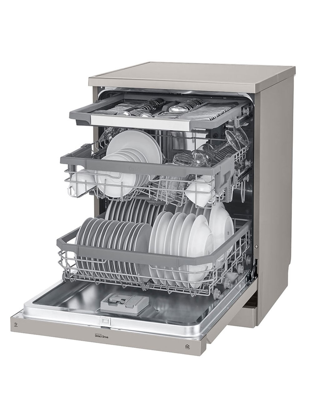 LG QuadWash™ Dishwasher: Smart Cleaning - DFB425FP | LG E.A.