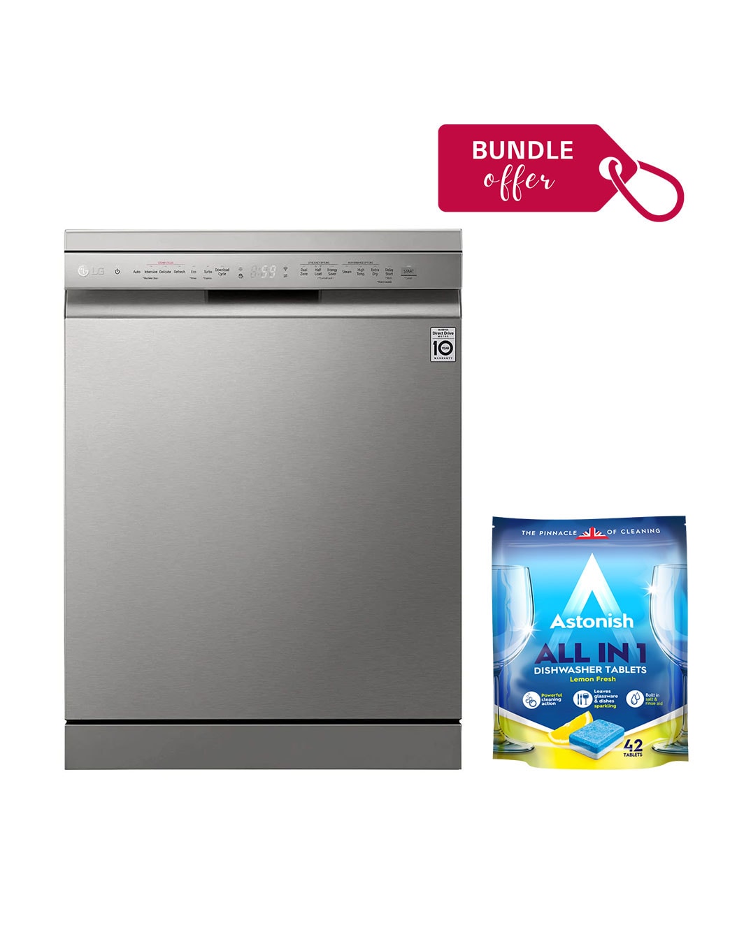 QuadWash™ Dishwasher Powerful Performance -DFC532FP| LG E.A.