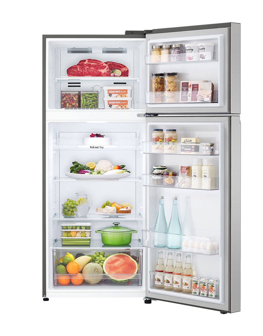 LG 375L Top Freezer Refrigerator | LINEAR Cooling™ | LG EA