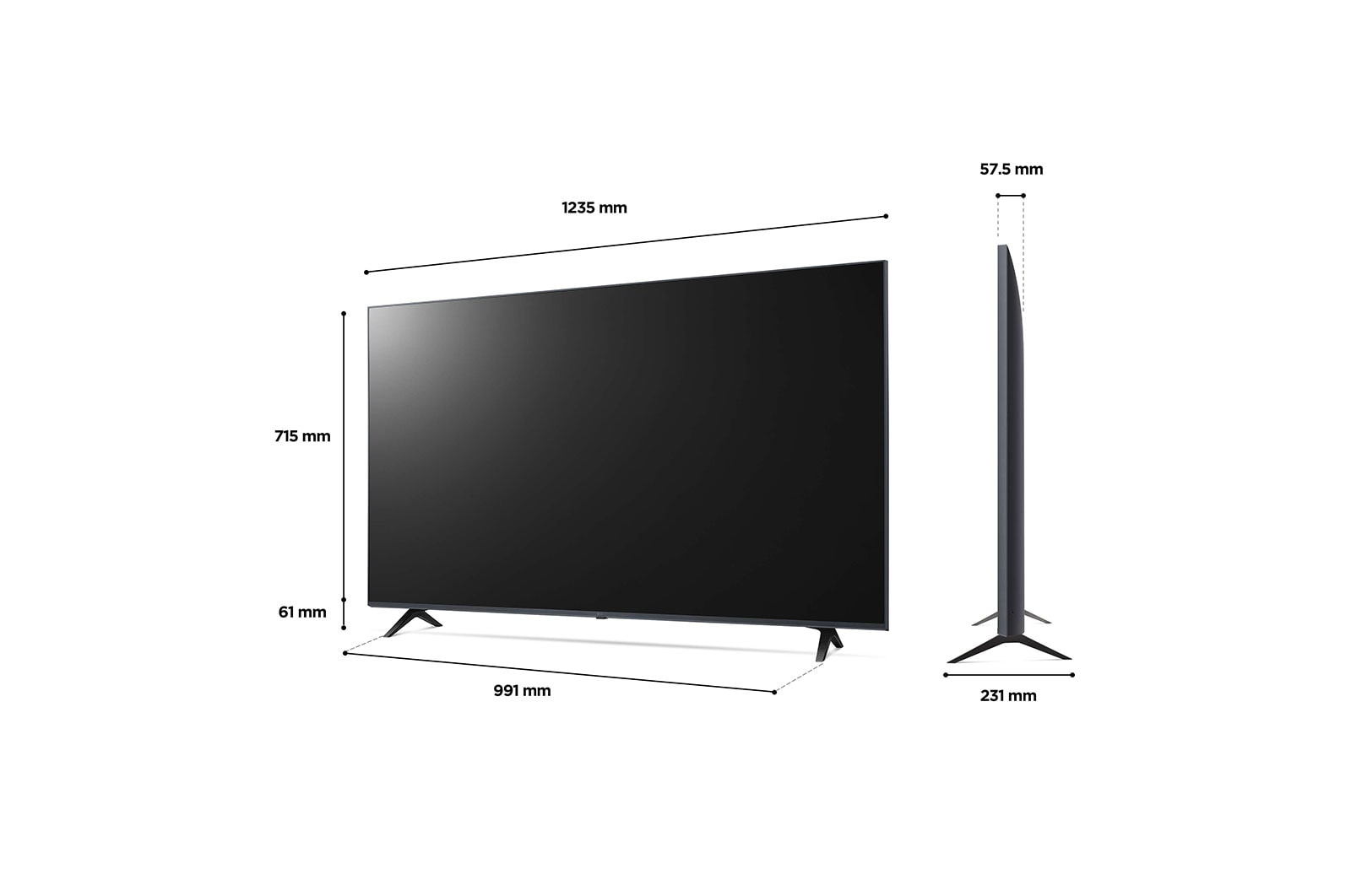 LG 55 Inch UHD 4K Smart TV | HDR10 Pro | AI ThinQ | LG EA