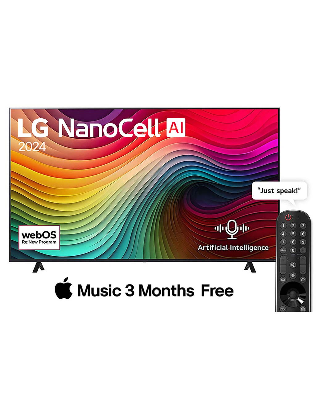 75 Inch LG NanoCell AI NANO80 4K Smart TV 2024 | LG East Africa