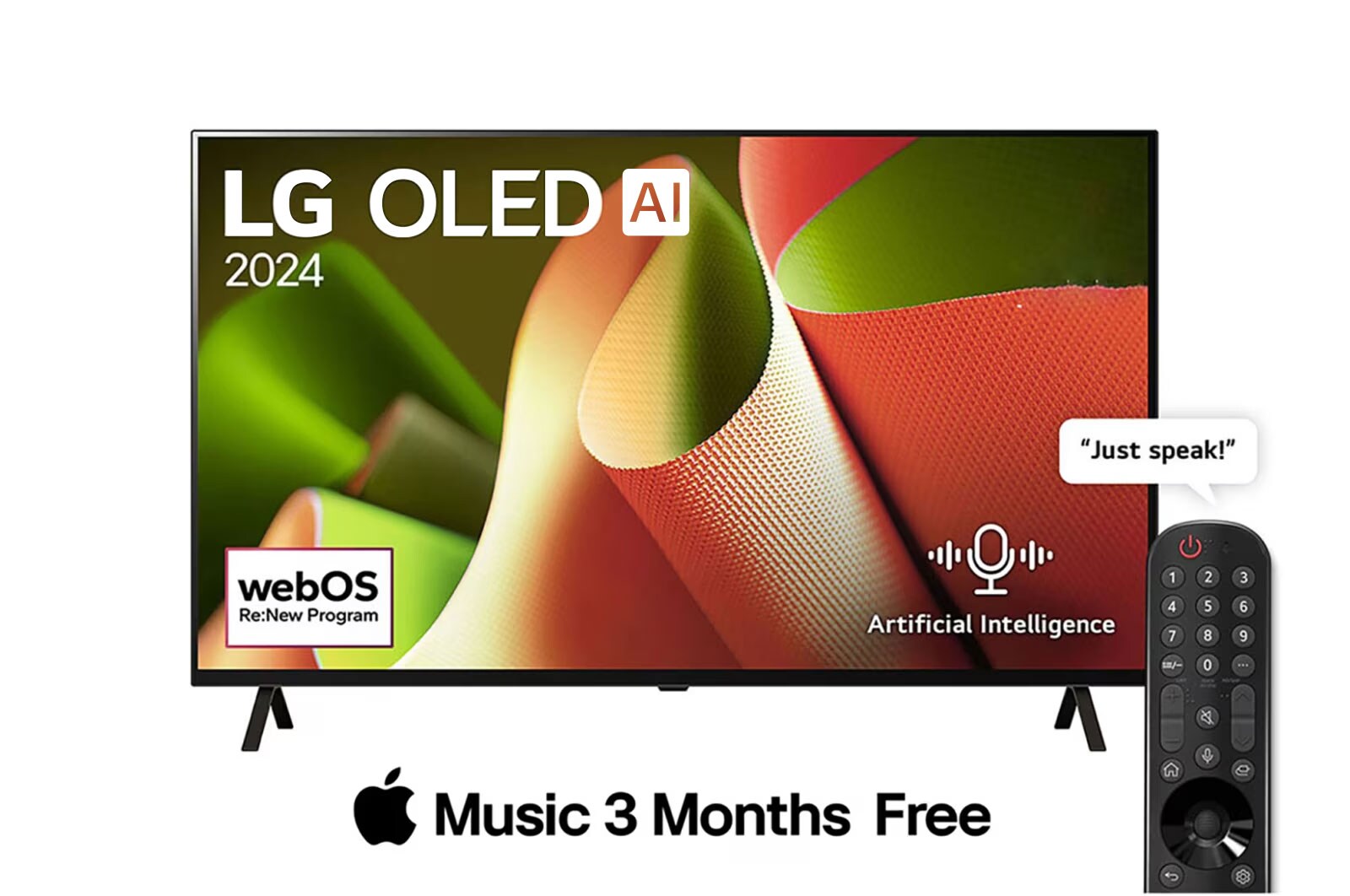 55 inch LG OLED AI B4 4K Smart TV 2024 - OLED55B46LA | LG EastAfrica