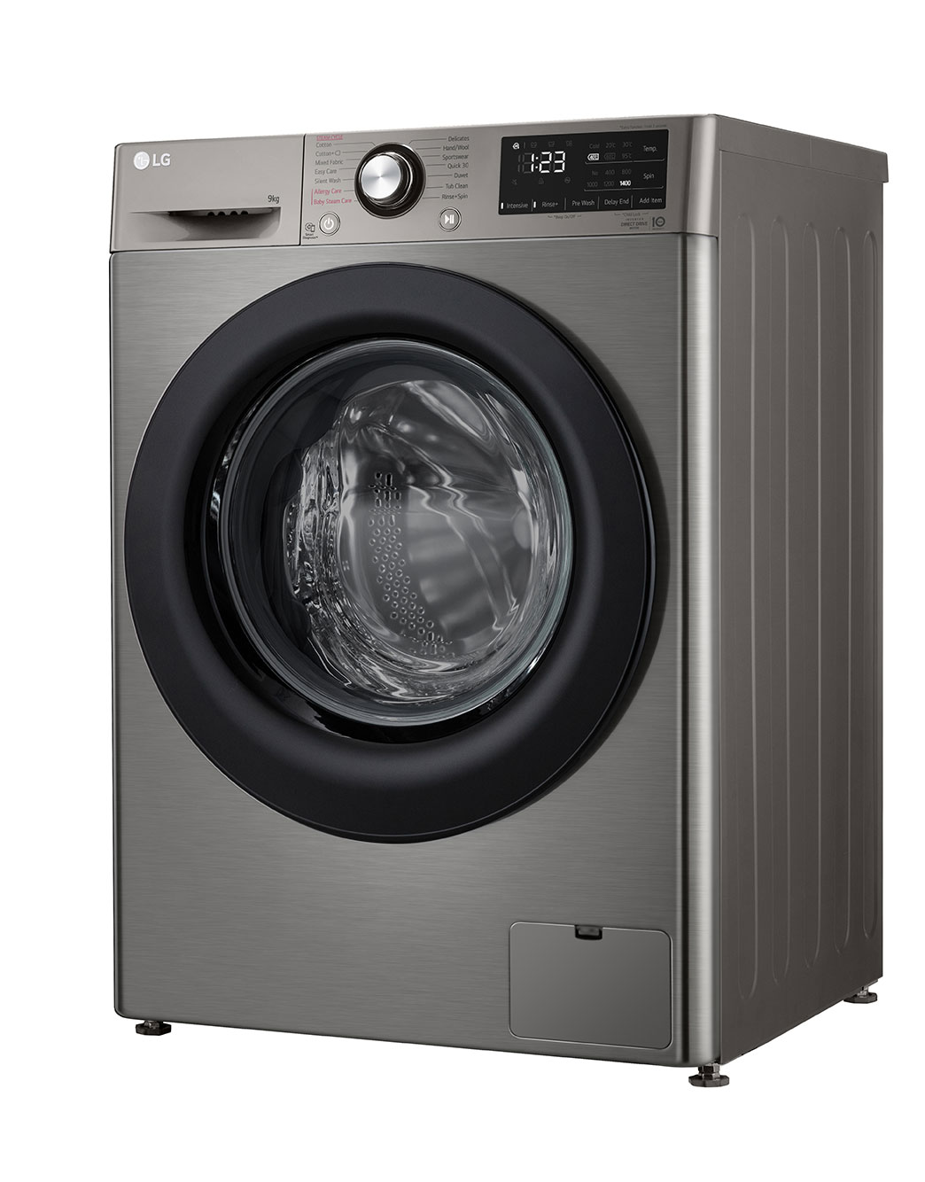 LG 9kg Front Load Washer | Platinum Silver | LG EA