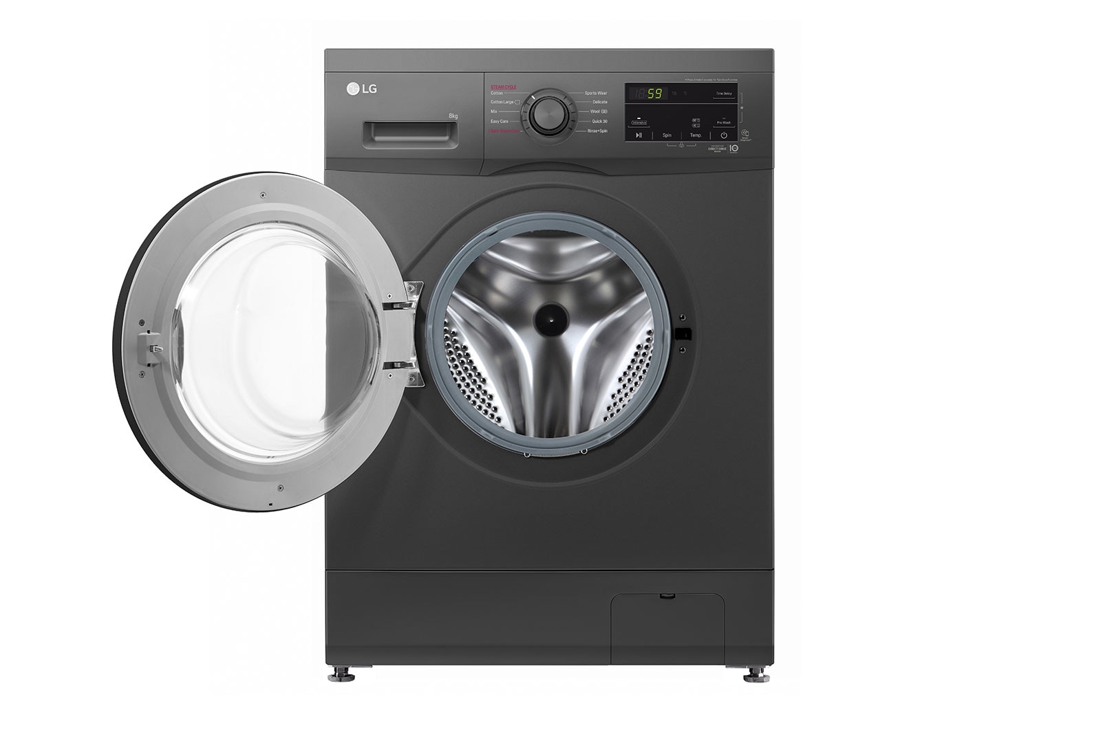 LG 8kg Front Load Washing Machine | Middle Black | LG East Africa
