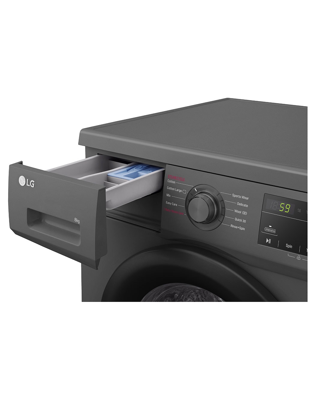 LG 8kg Front Load Washing Machine | Middle Black | LG East Africa