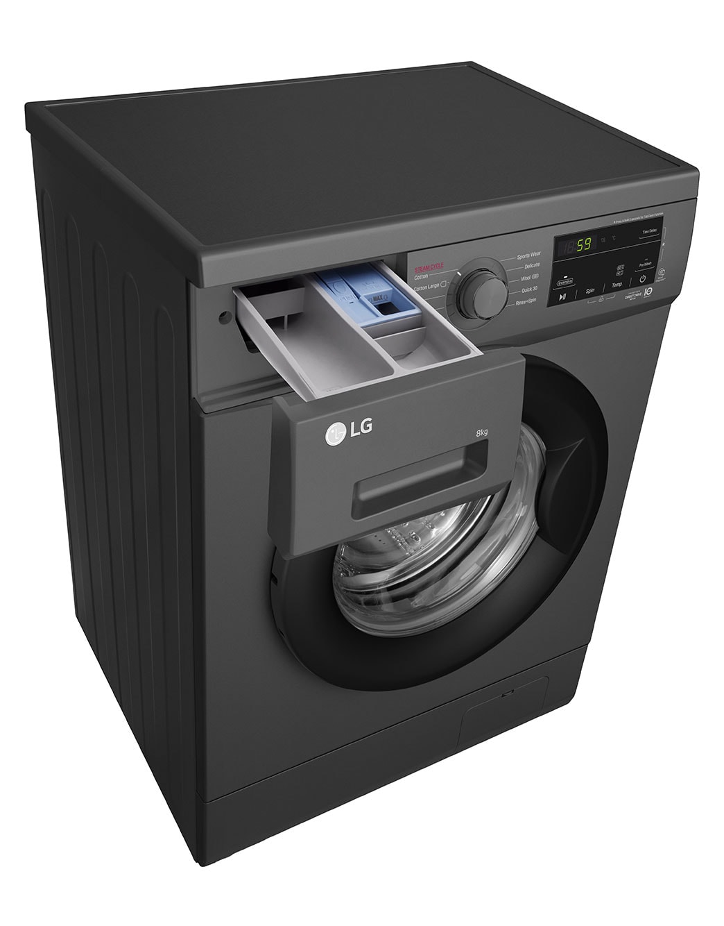 LG 8kg Front Load Washing Machine | Middle Black | LG East Africa