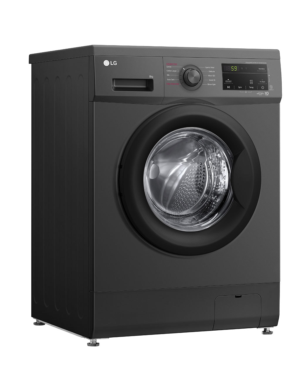 LG 8kg Front Load Washing Machine | Middle Black | LG East Africa