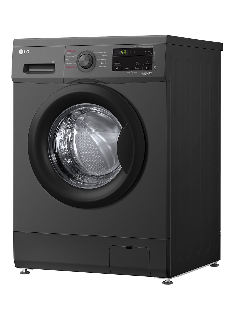 LG 8kg Front Load Washing Machine | Middle Black | LG East Africa