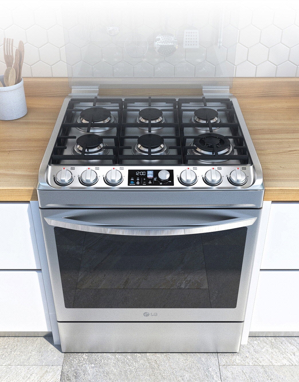 Cocina a Gas de Acero Inoxidable LG RSG316T | LG Ecuador