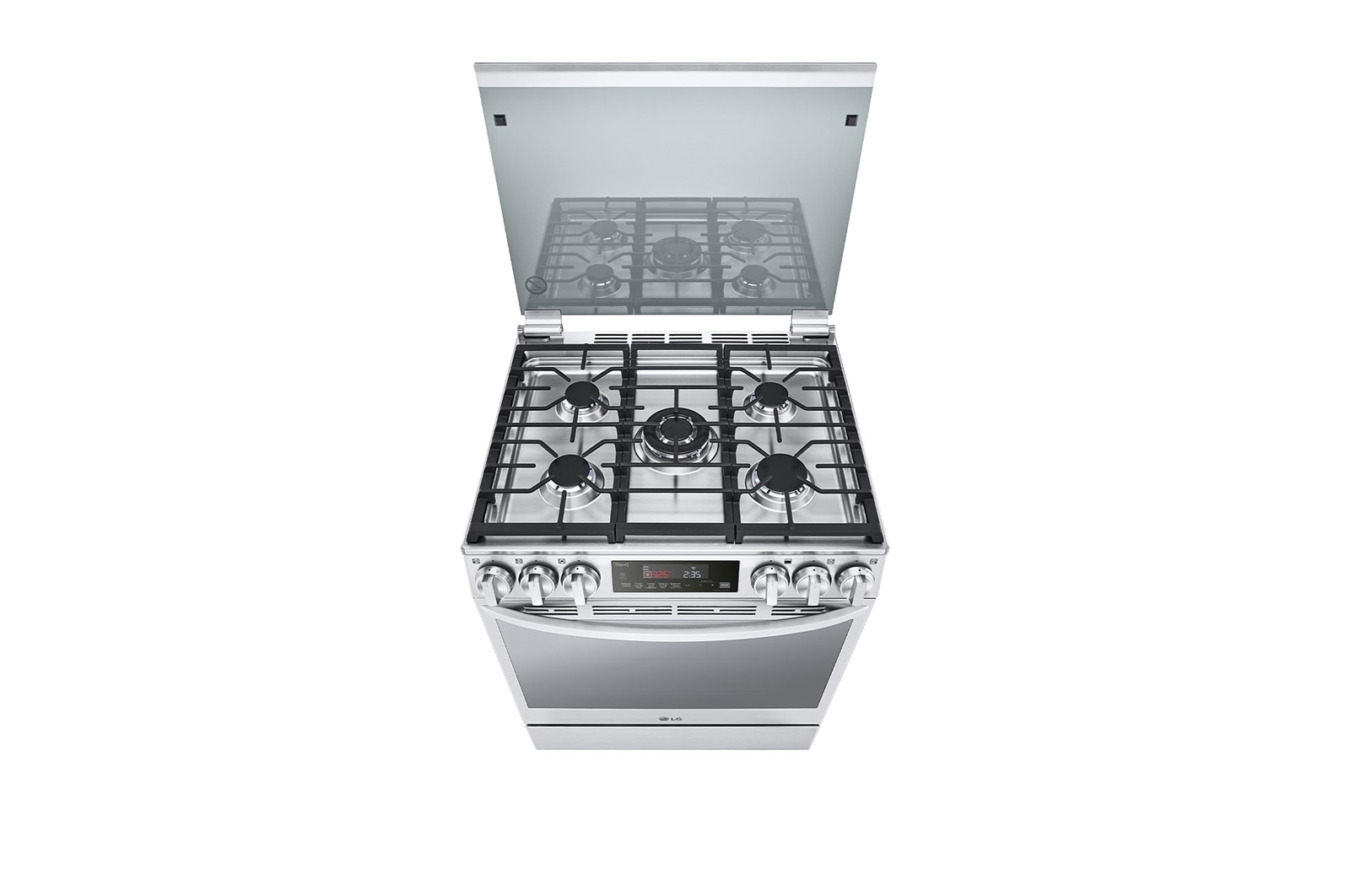 Estufa a Gas 5.8p³ LG LRGL5847S InstaView Air Fryer ThinQ