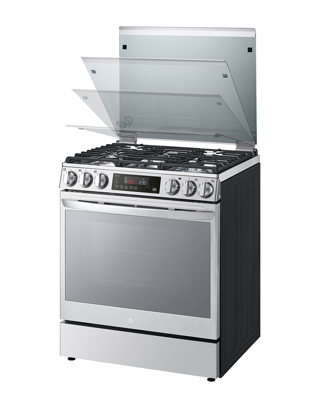 Estufa a Gas 5.8p³ LG LRGL5847S InstaView Air Fryer ThinQ
