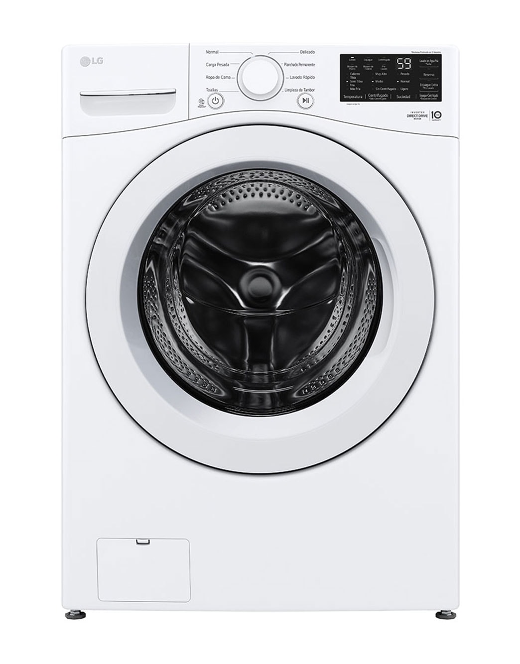 Lavadora Carga Frontal 25Kg WM25WV2S6W | LG EC