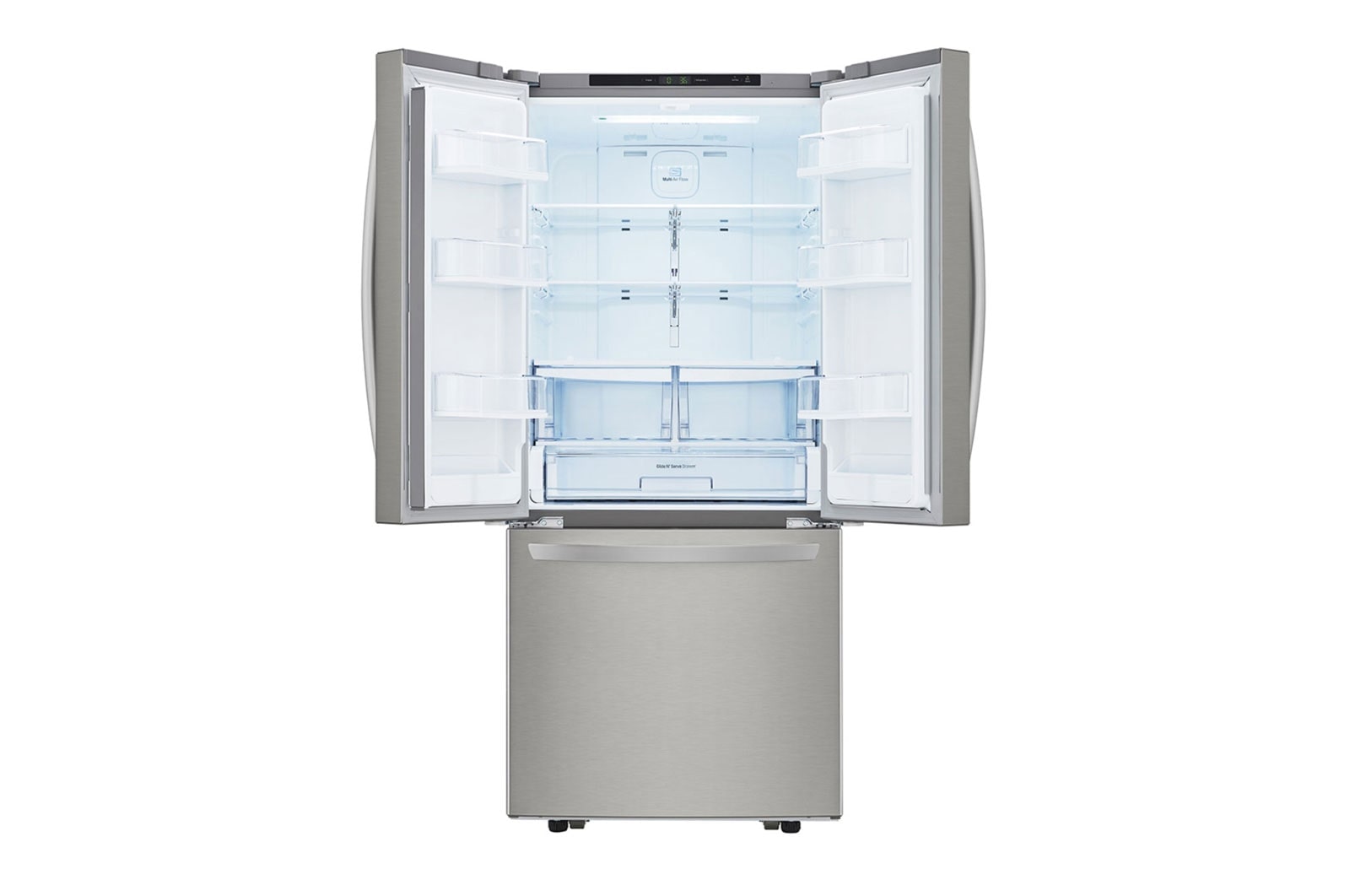 Refrigeradora French Door 22p³ LG GM22BGPK Multi Air Flow