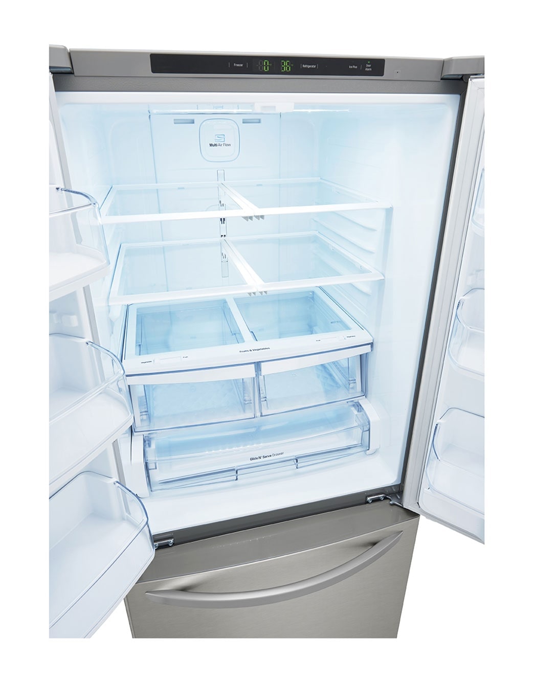 Refrigeradora French Door 22p³ LG GM22BGPK Multi Air Flow