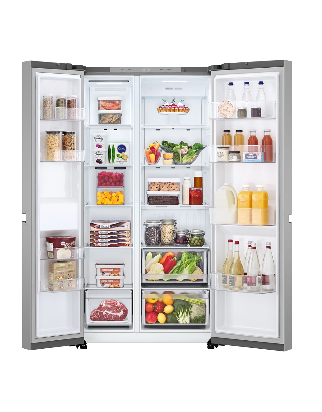 Refrigeradora Side by Side 679L (Bruto) / 612L (Neto) | LG EC