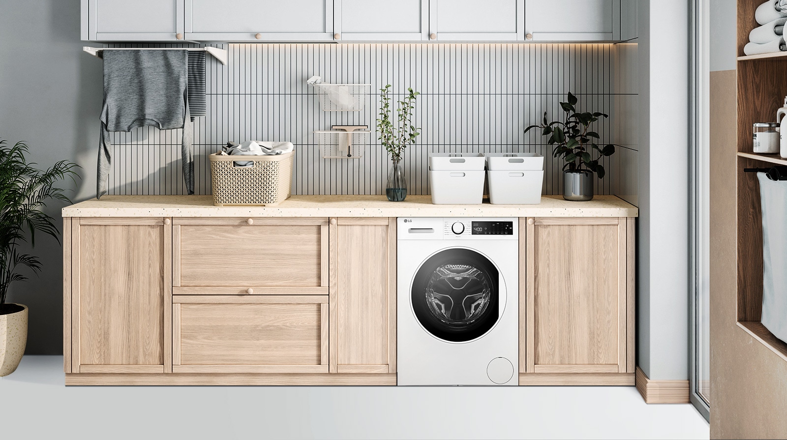 LG Front Load Full Automatic Washing Machine 8KG| 2B Egypt