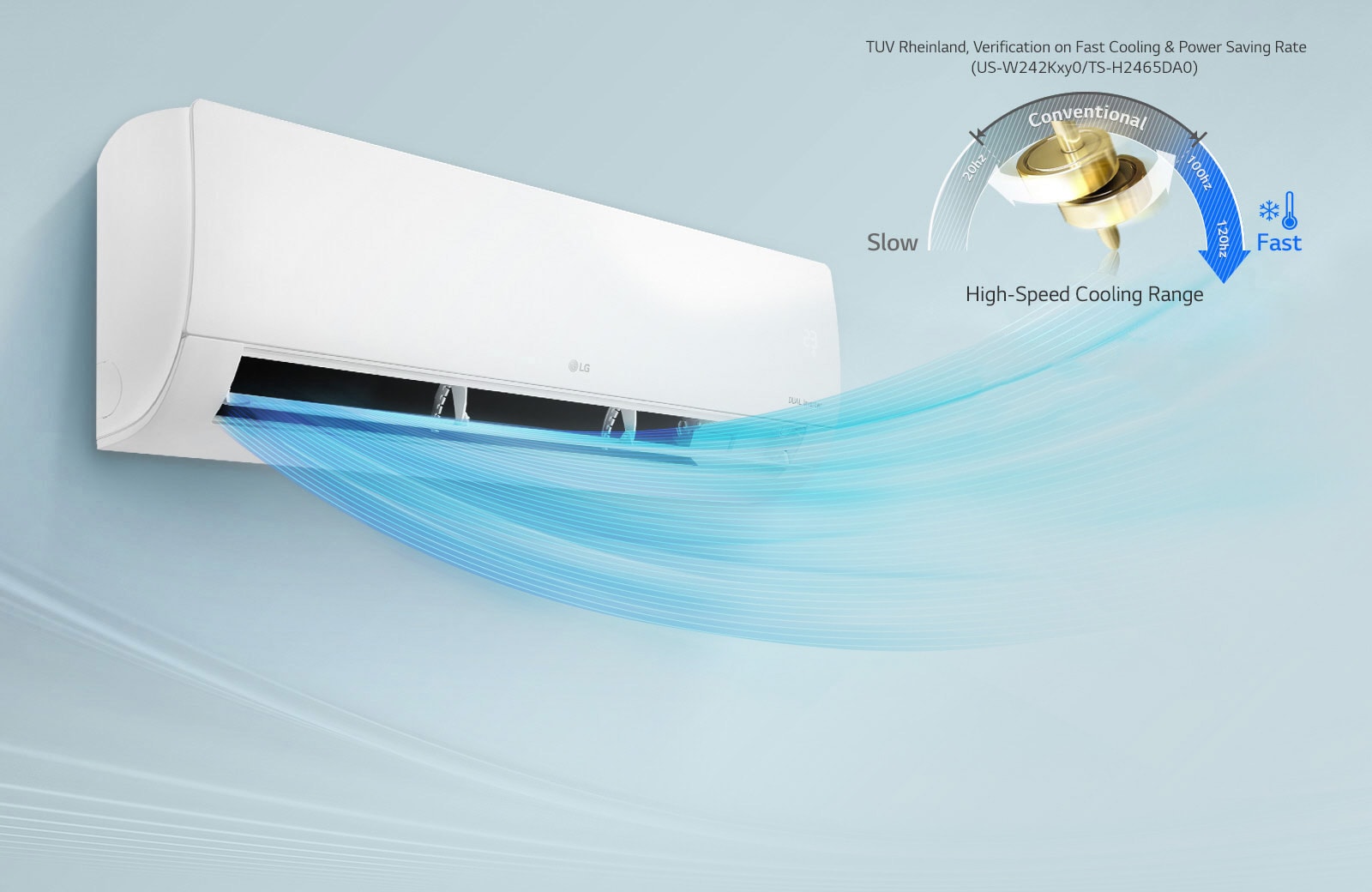 LG- Dual Cool Split Inverter Air Conditioner- 2.25 HP- Cooling And ...