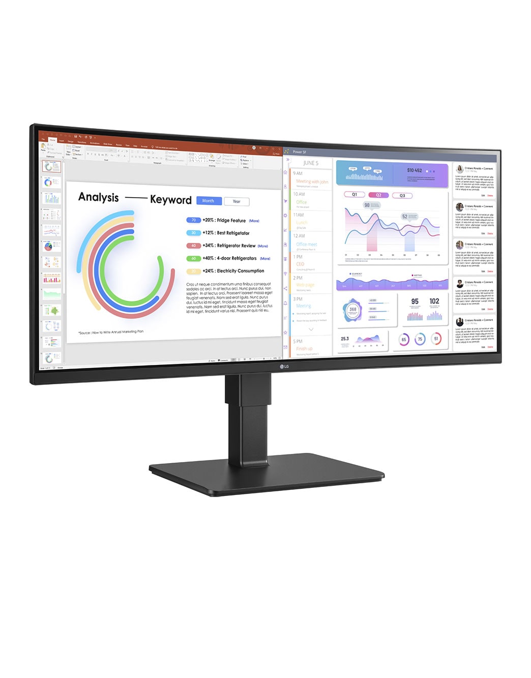 LG 34BQ77QC: 34-inch UltraWide™ WQHD (3440x1440) IPS Monitor with Built ...