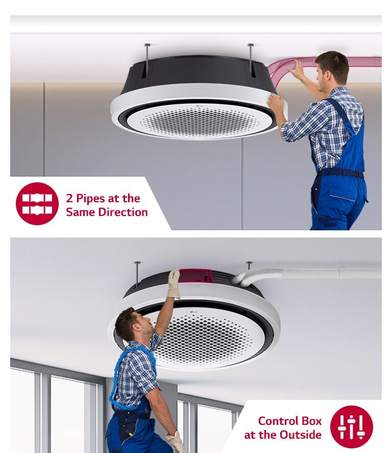Round Cassette - Single Split - HVAC | Business | LG Global
