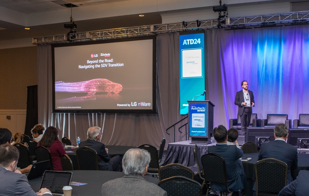 LG’s presentation at AutoTech: Detroit