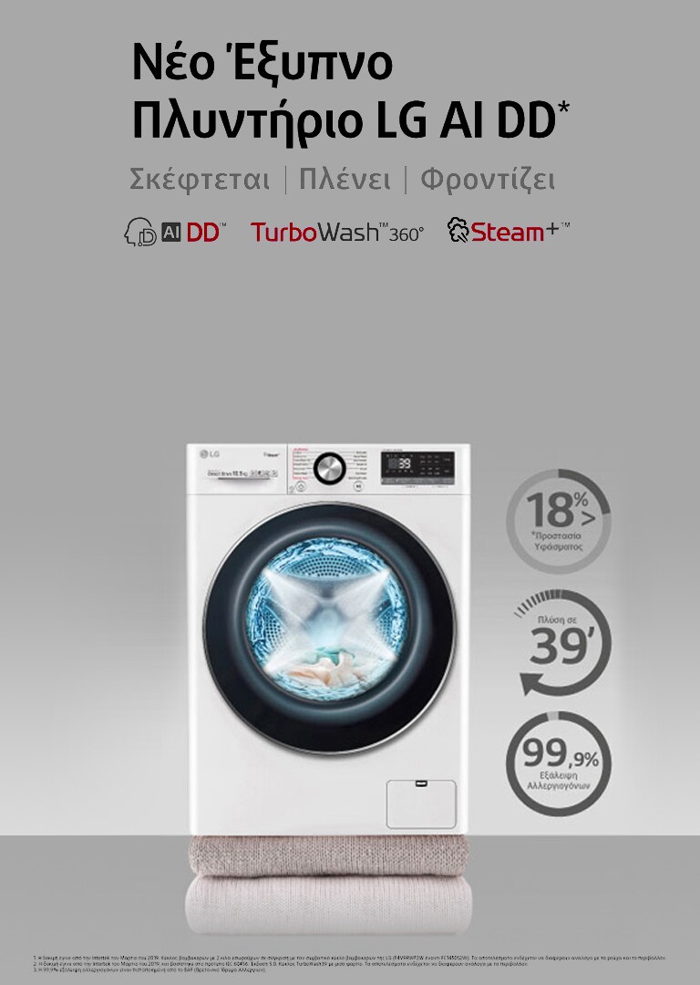 Πλυντήρια Ρούχων – Οι καλύτερες λύσεις για πλύσιμο ρούχων | LG Ελλάς