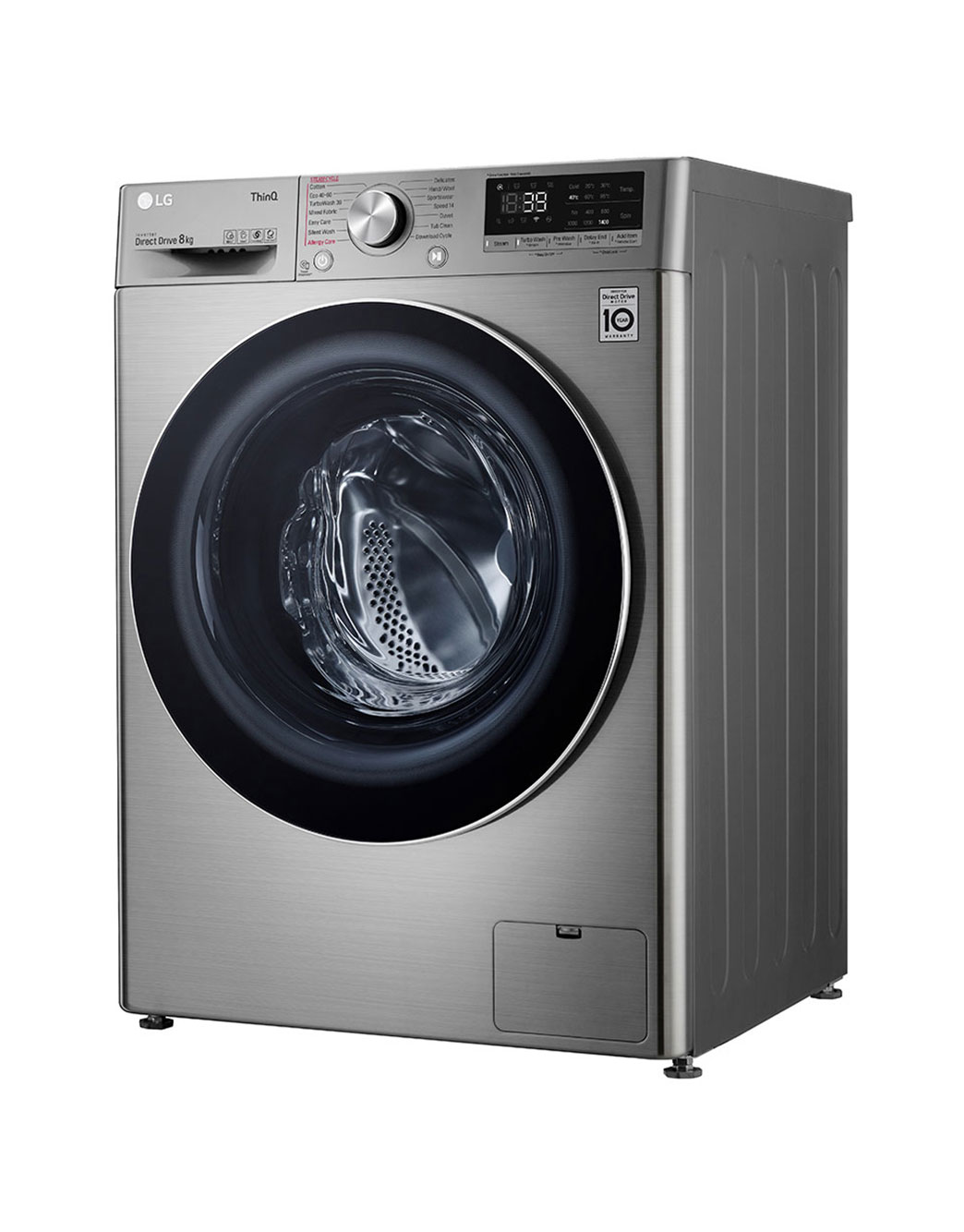 LG Πλυντήριο Ρούχων 8kg, AI DD™, Ατμού, TurboWash™360˚ | LG Ελλάς