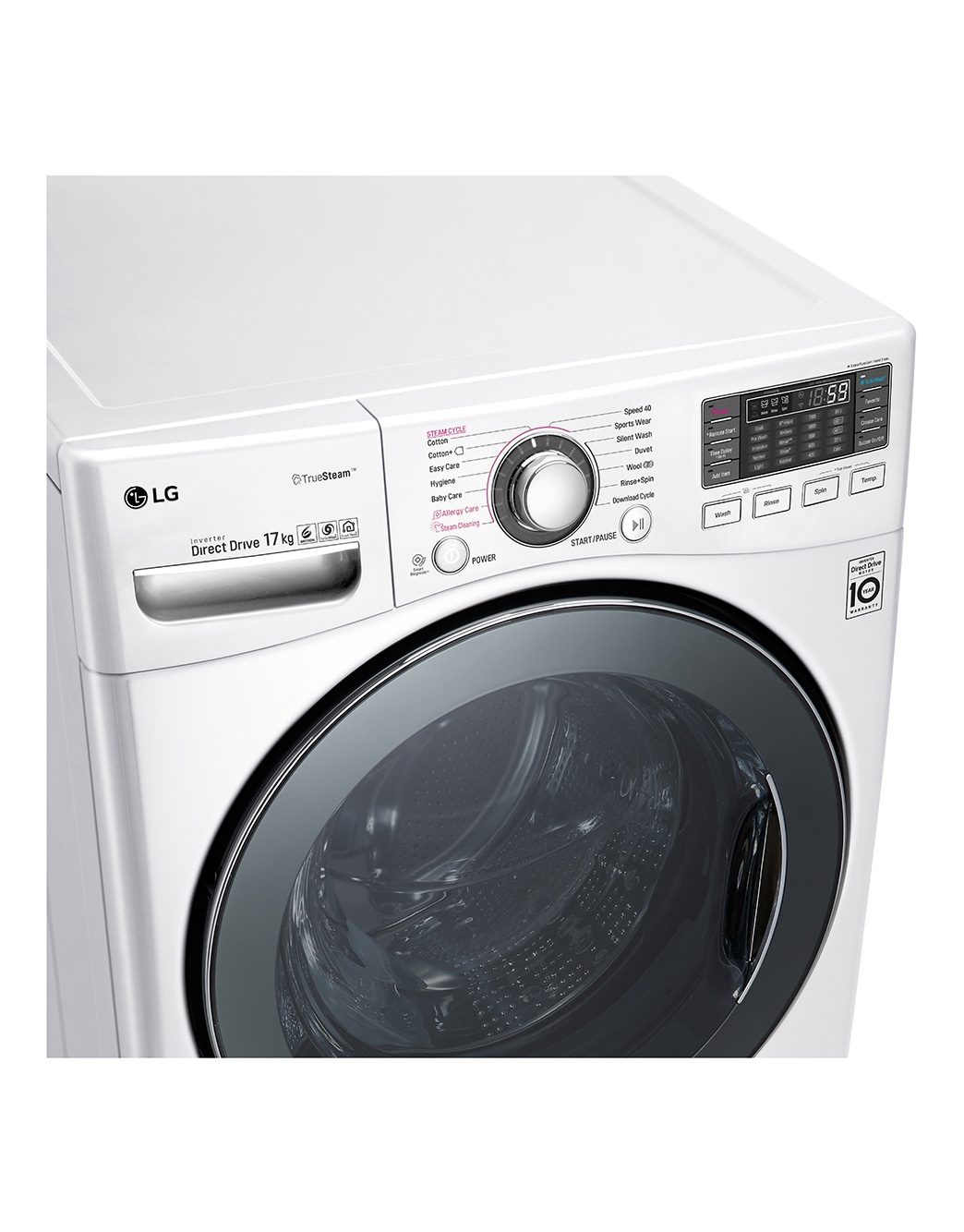 LG Πλυντήριο Ρούχων 17kg Ατμού Τεχνολογία True Steam™|LG Ελλάς