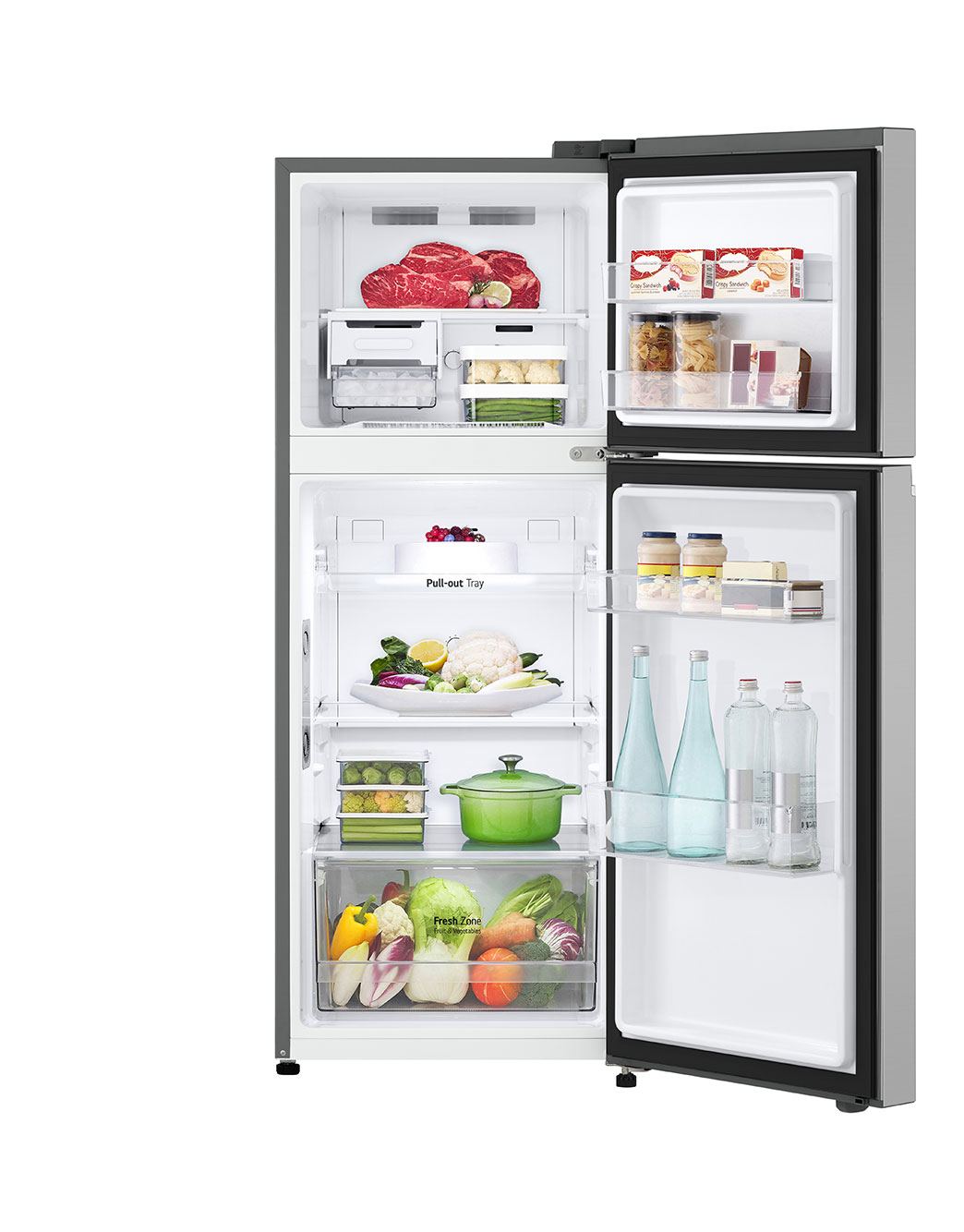 Hladnjak sa zamrzivačem u gornjem dijelu, DoorCooling+|LG HR