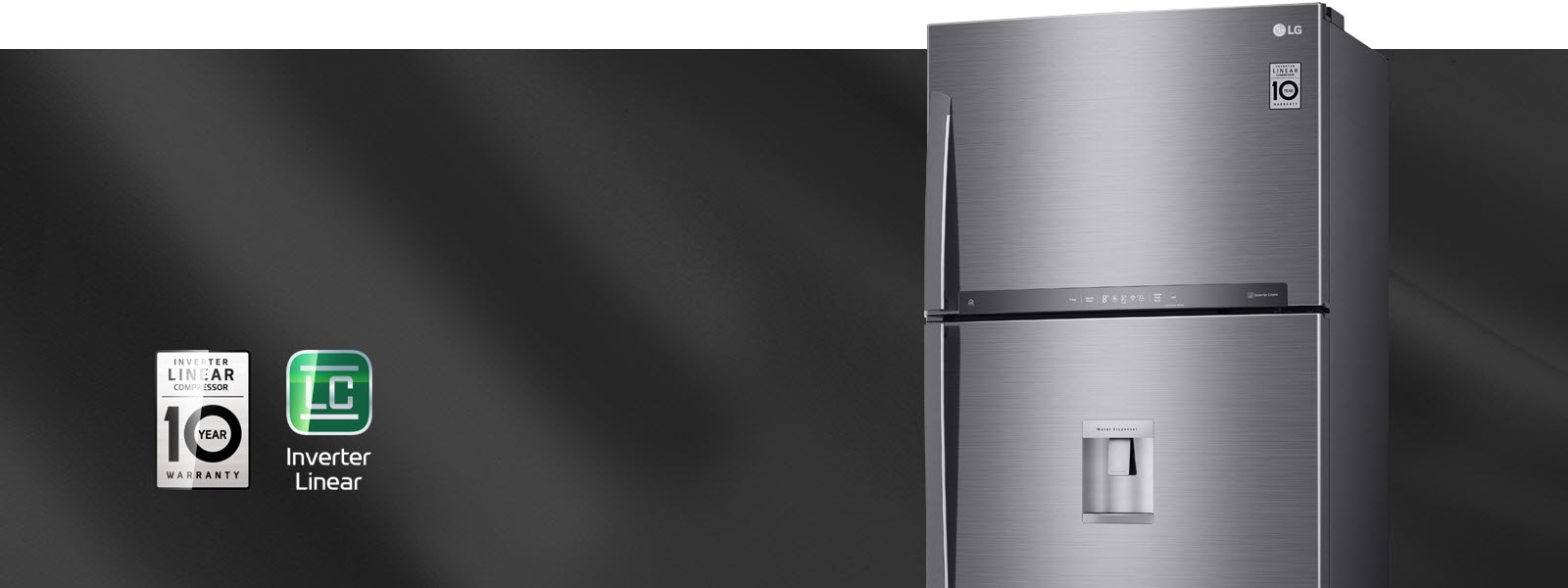 Temperatura hladnjaka ostaje svježa i postojana pomoću LG Inverter Linear Compressor ™.