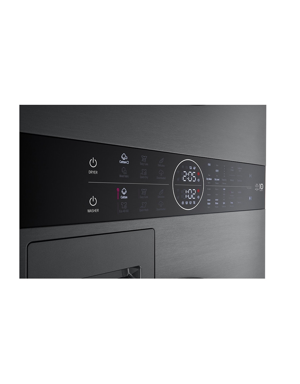 LG WashTower 12/10 kg, Steam WT1210BBF | LG HR