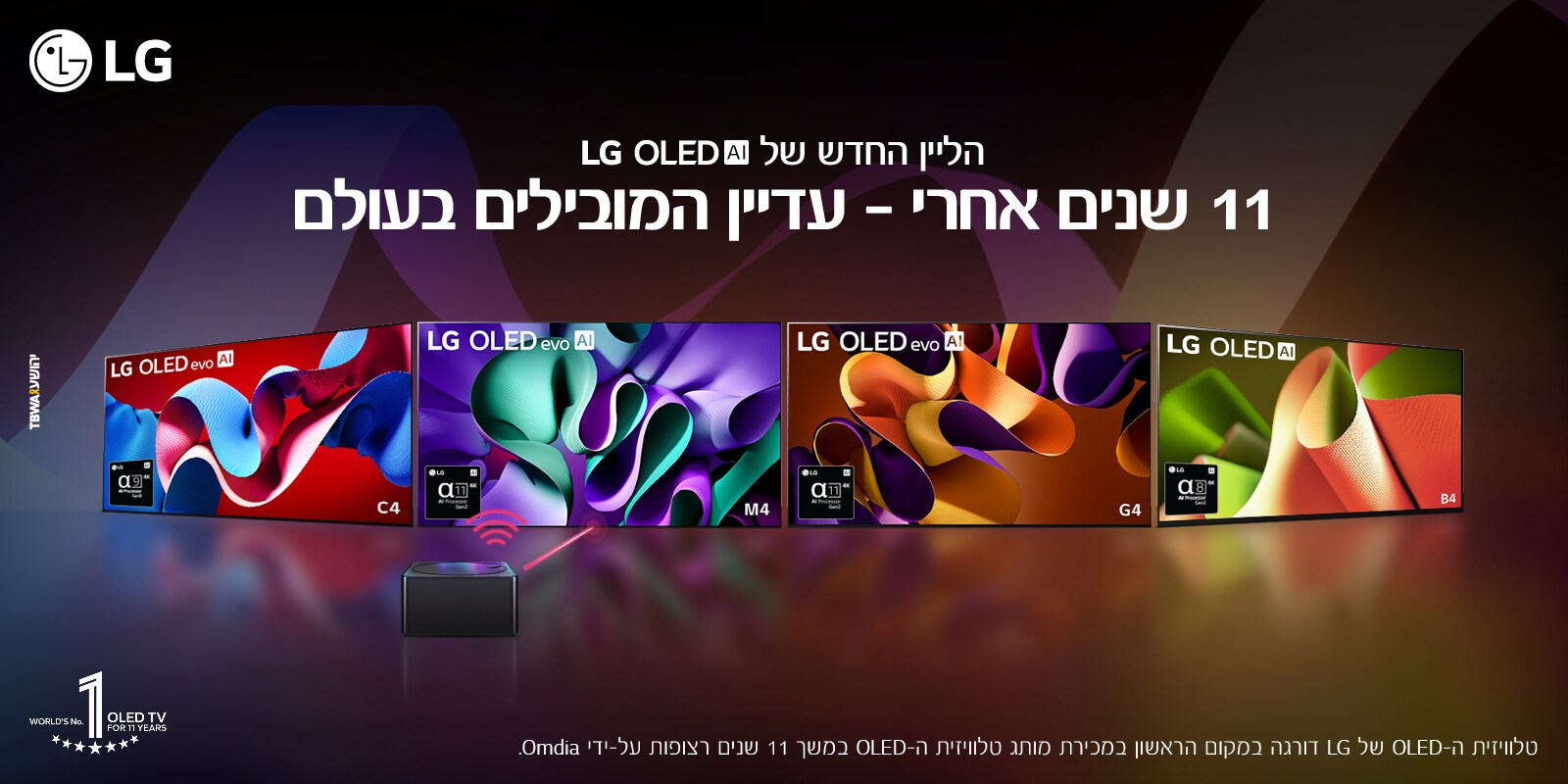 טלוויזיות, מקררים, מכונות כביסה, מיקרוגלים, ועוד| LG ישראל