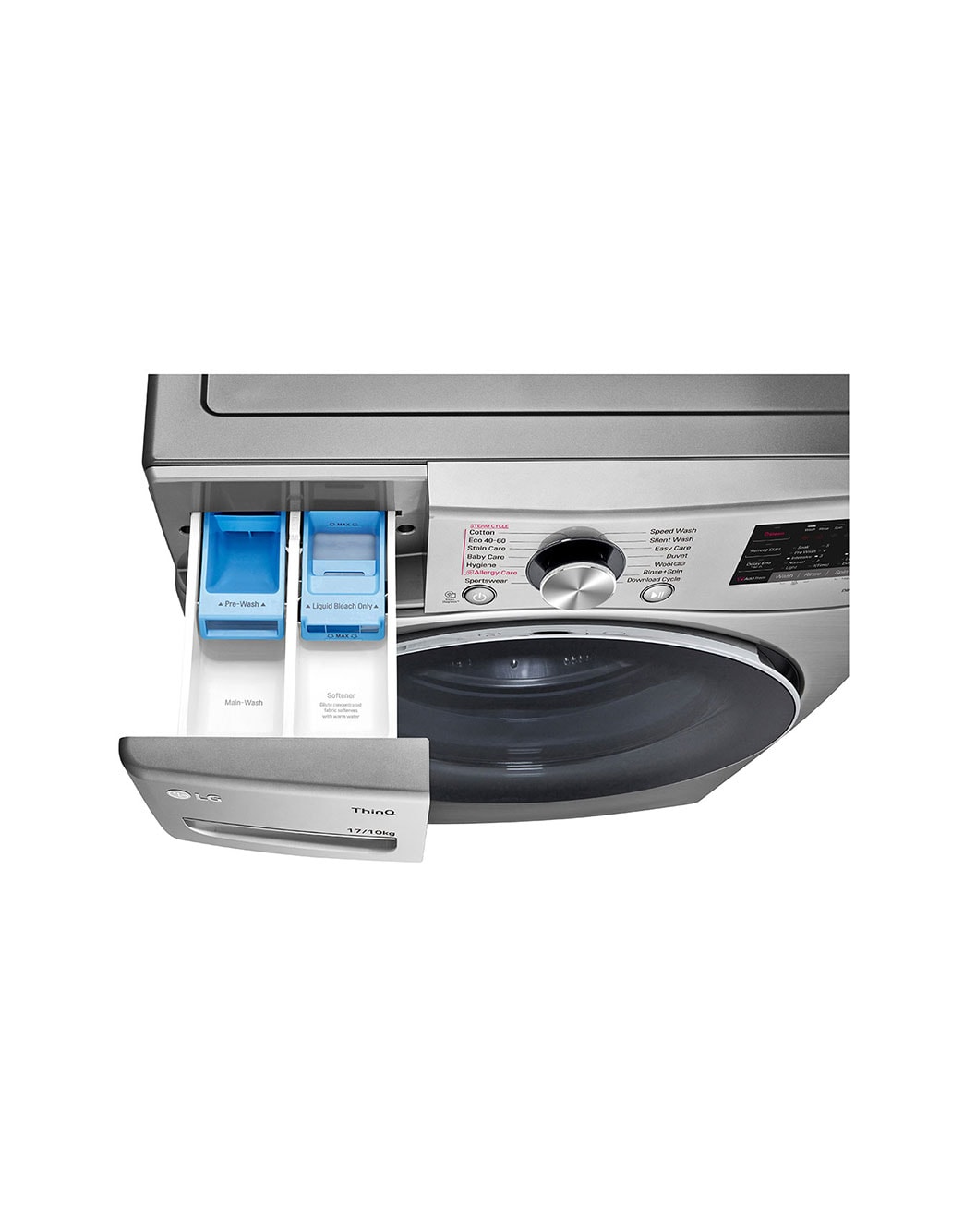 מכונת כביסה/מייבש 10/17 ק''ג AIDD פתח קדמי | LG ישראל