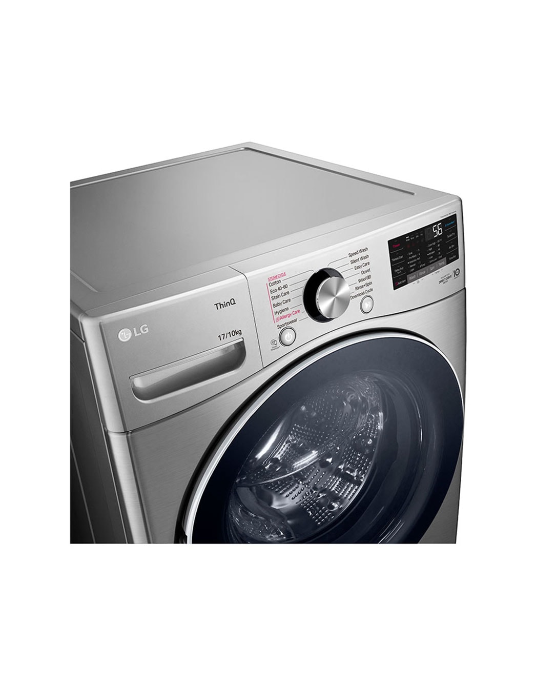 מכונת כביסה/מייבש 10/17 ק''ג AIDD פתח קדמי | LG ישראל