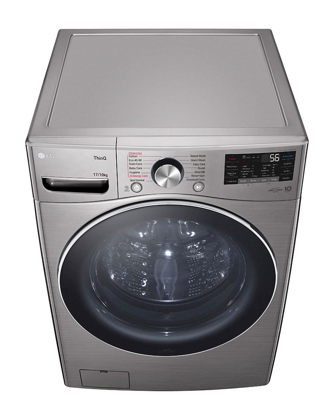 מכונת כביסה/מייבש 10/17 ק''ג AIDD פתח קדמי | LG ישראל