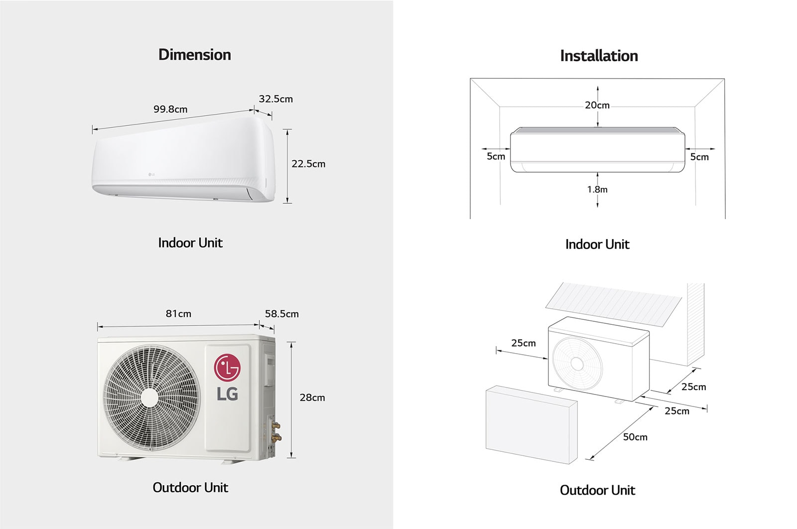 Split Air Conditioner | LGC13T3 | LG Levant Split Air Conditioner | LGC13T3 | LG Levant