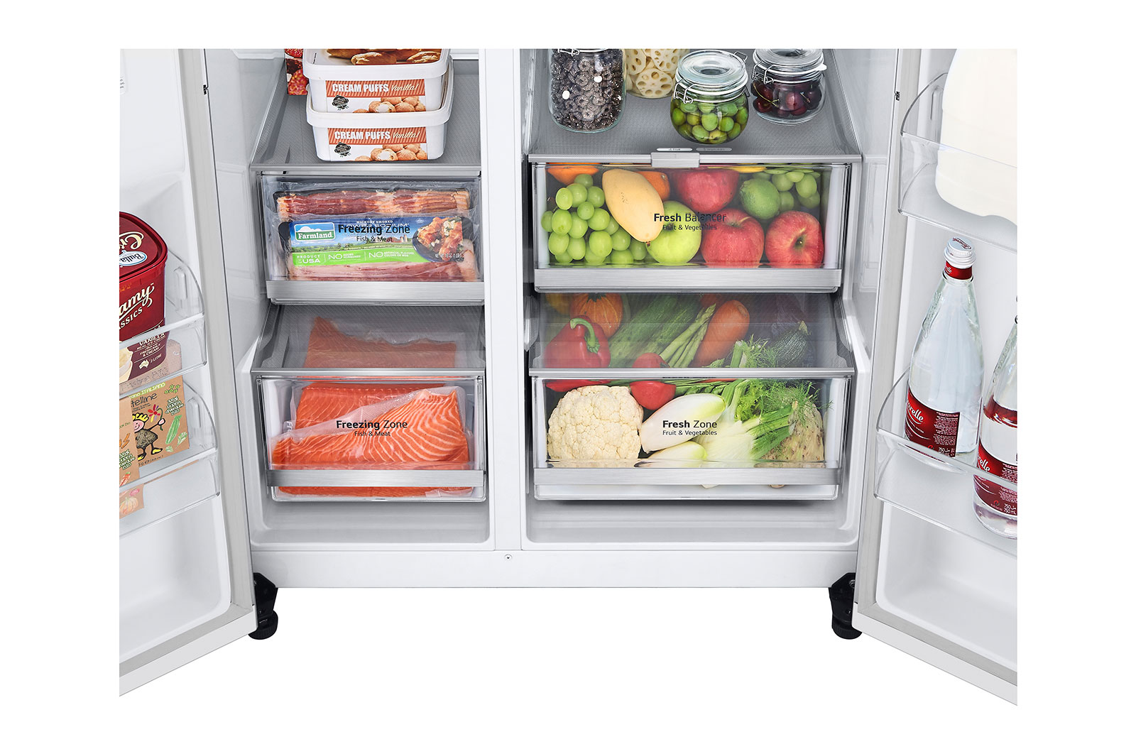 Side by Side Refrigerators | GCX-287TNW | LG Levant