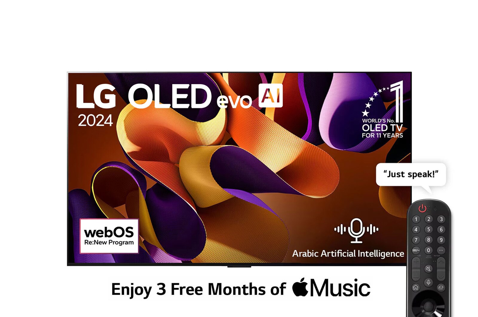 97 Inch LG OLED evo AI G4 4K Smart TV 2024 - OLED97G46LA | LG Levant