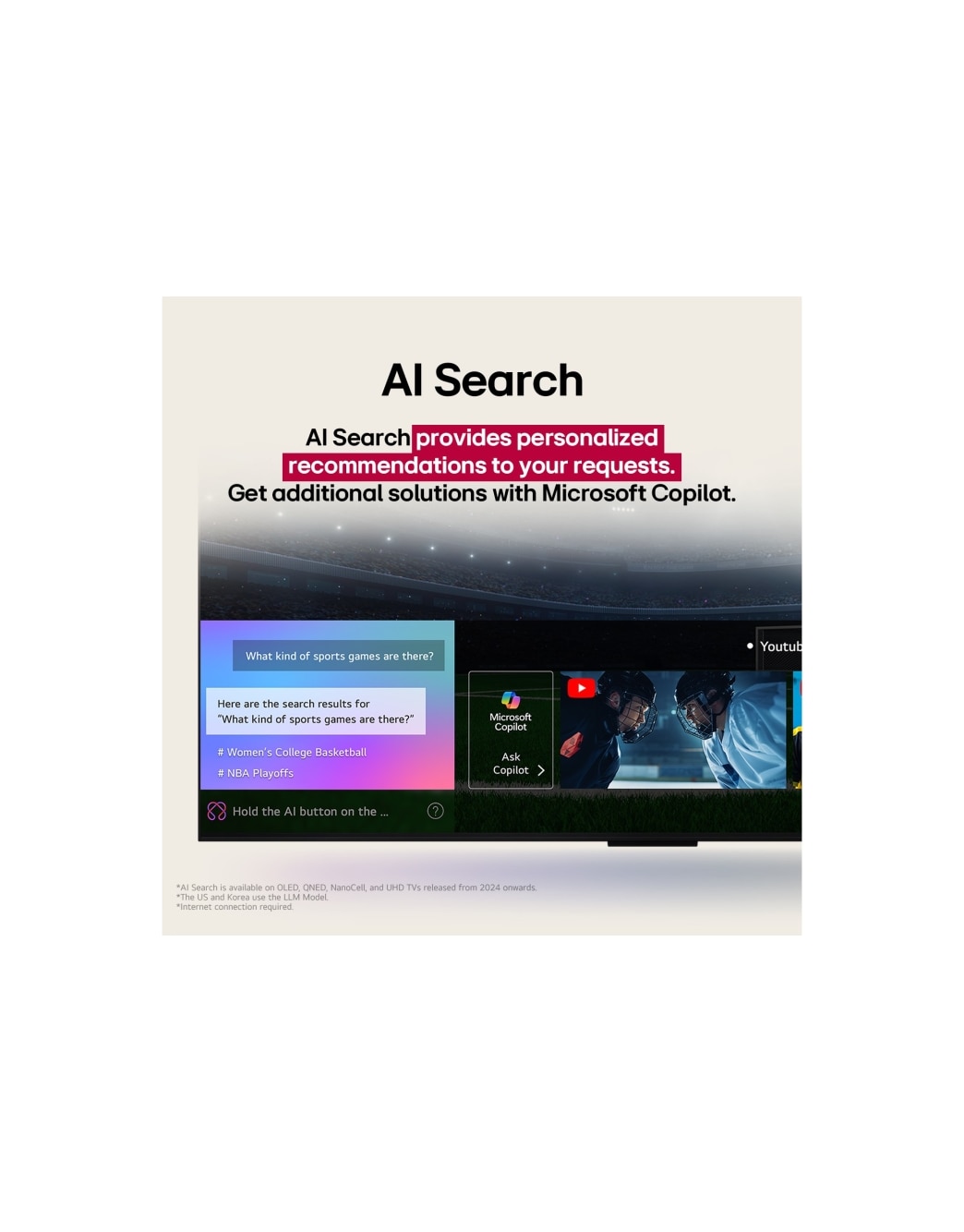 65-inch LG AI QNED70 4K Smart TV 2025 | LG Levant