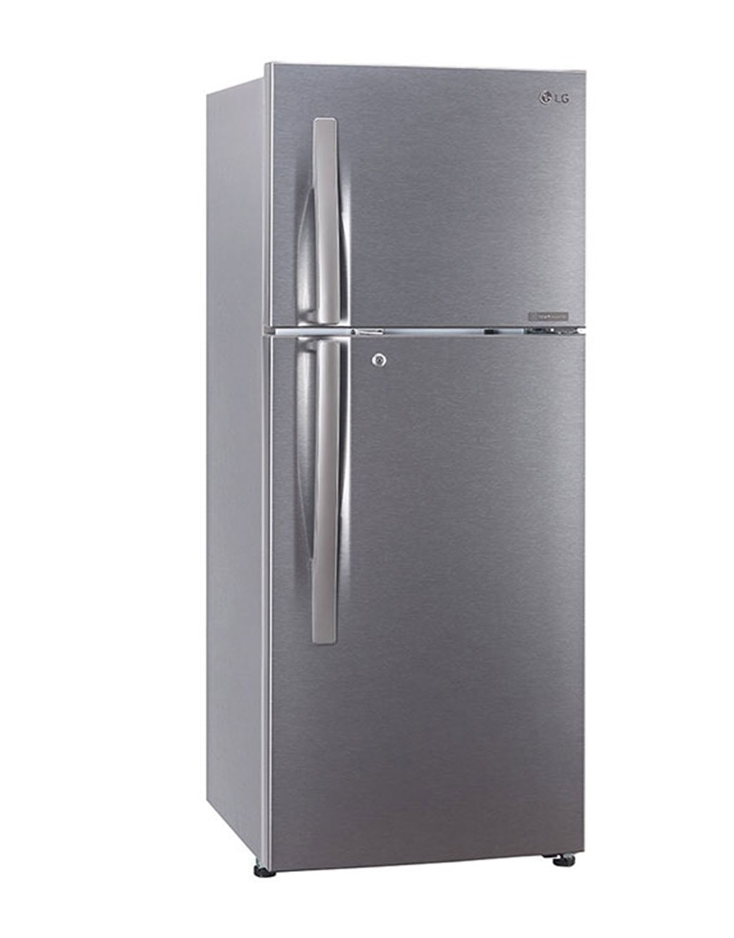260L Top Freezer with LED Lighting in Shiny Steel | LG LK