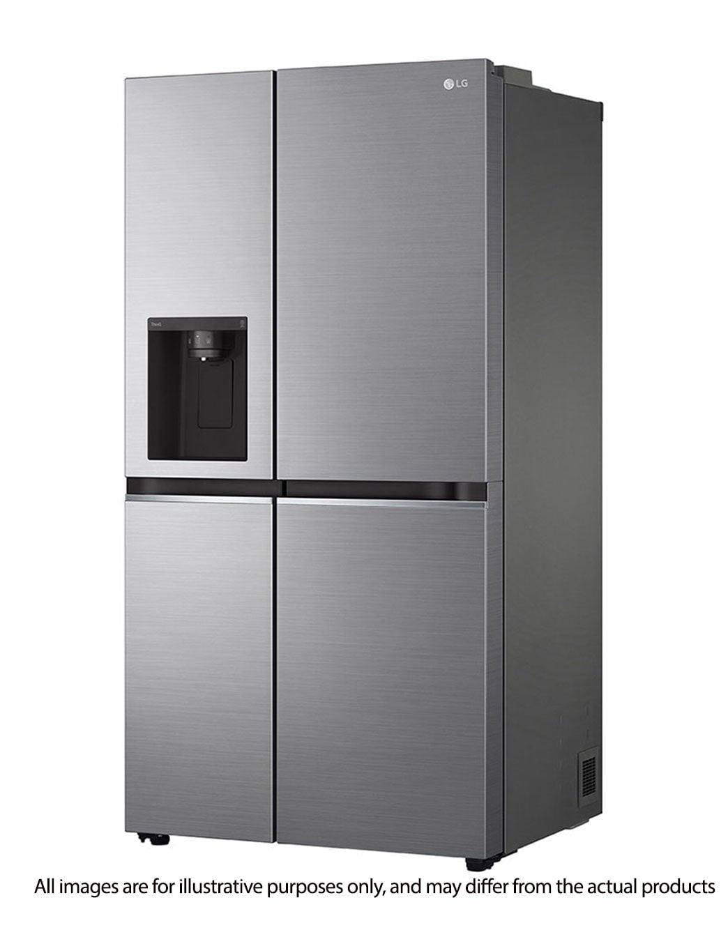 LG 674L side-by-side-fridge in Platinum Silver | LG LK