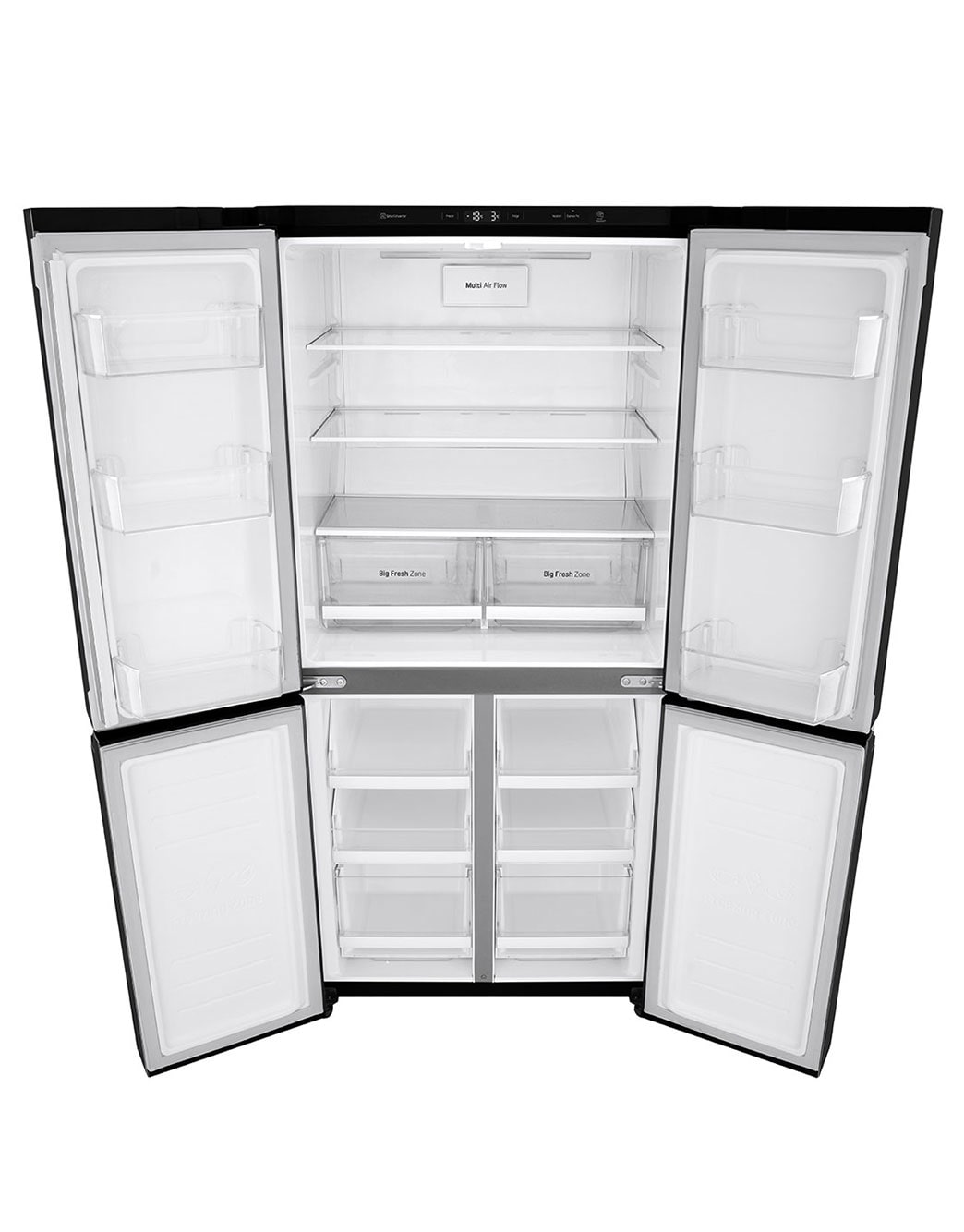 594L Side-by-Side Fridge with Slim Width in Black | LG LK