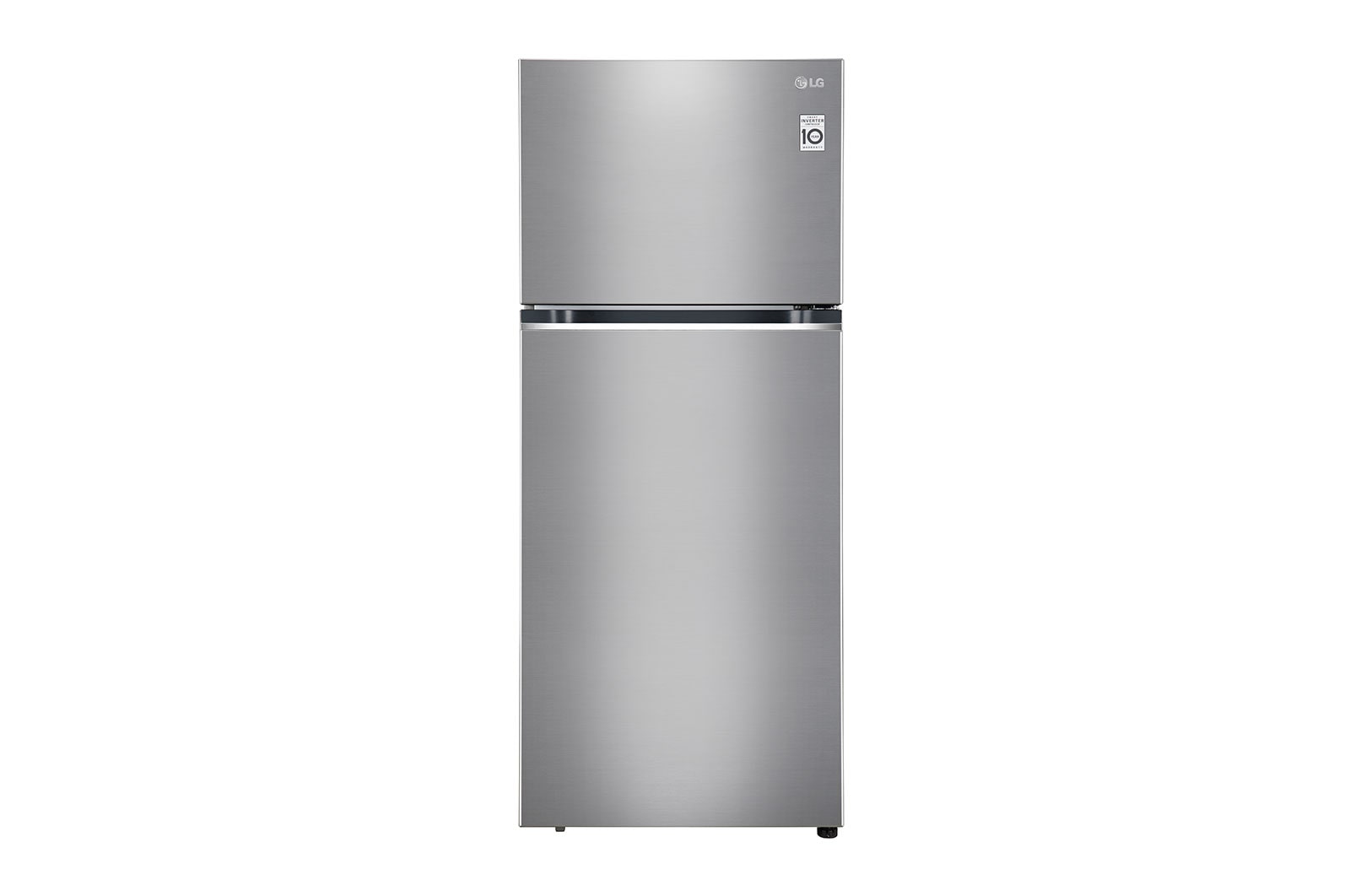 408L Top Freezer with LG ThinQ™ in Shiny Steel | LG LK