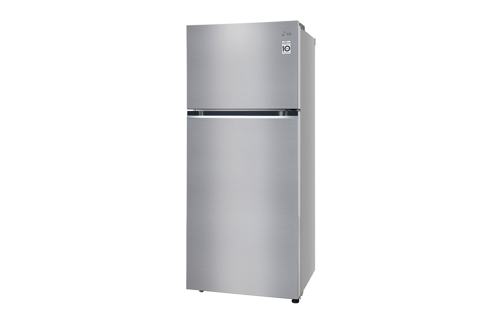 408L Top Freezer with LG ThinQ™ in Shiny Steel | LG LK