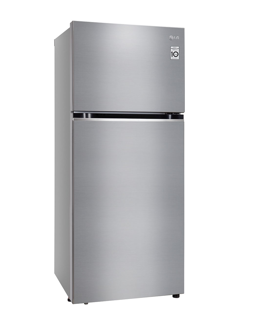 408L Top Freezer with LG ThinQ™ in Shiny Steel | LG LK