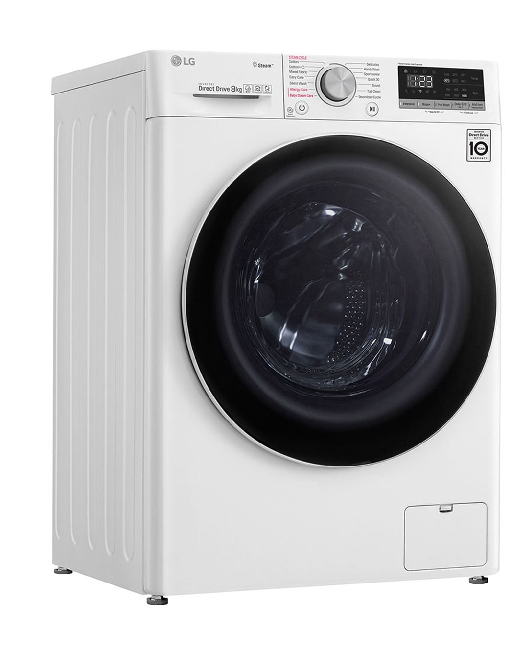 8KG Front Load Washing Machine with Steam™ in White | LG LK